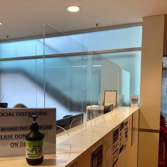 Sneeze Guard-Flat Screen | APF Australian Plastic Fabricators